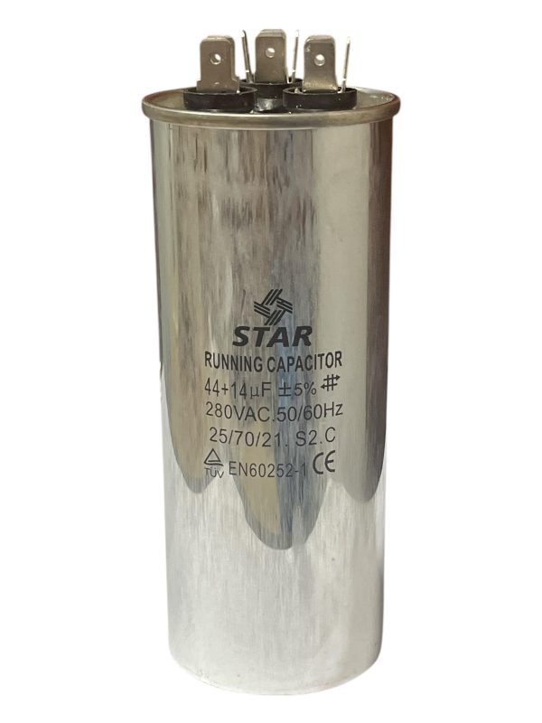 CAPACITOR LAVADORA DUAL 44 + 14 MF – 280V - Refaccionaria PS